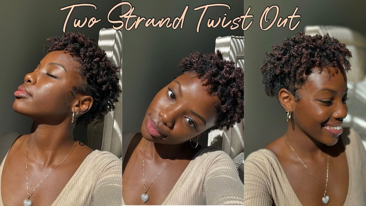 Twist-Out Style on Tapered TWA | Natural Hair | Feat. Mielle - YouTube