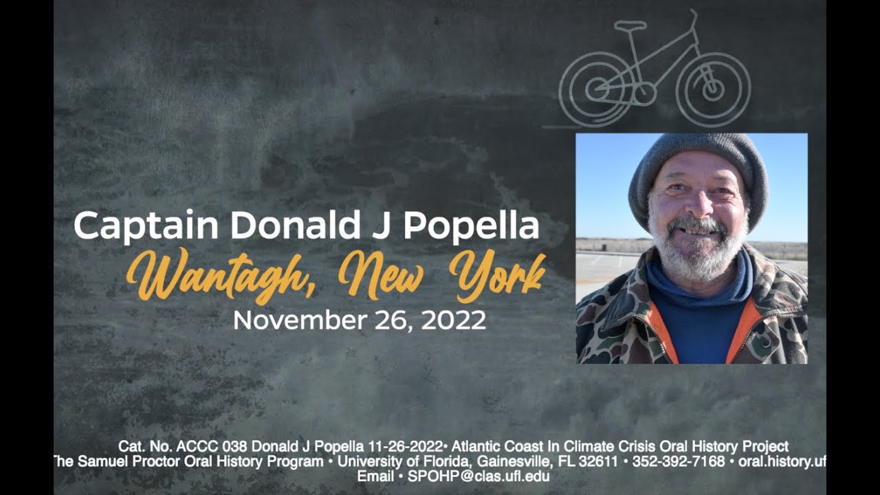 Captain Donald Popella, Wantagh, New York. November 26, 2022 - YouTube