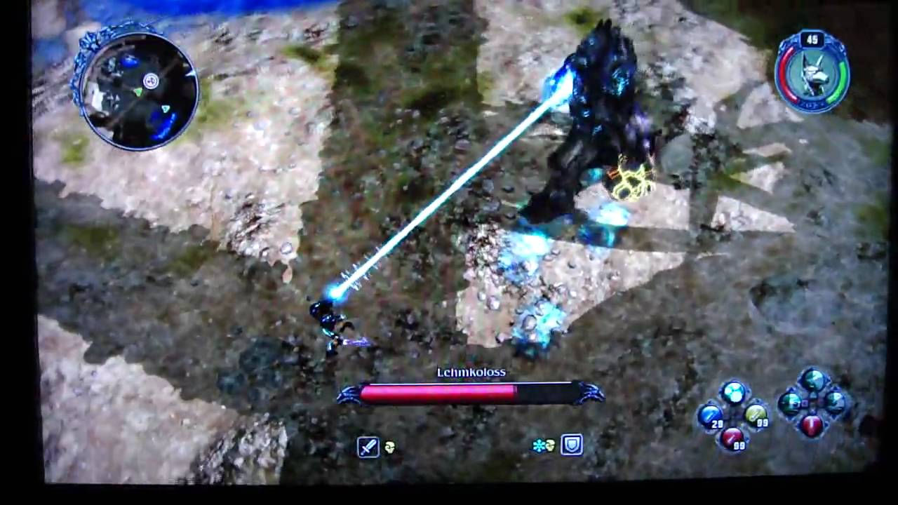 Sacred 2 Boss Gar'colossus "Lehmkoloss" (PS3) - YouTube