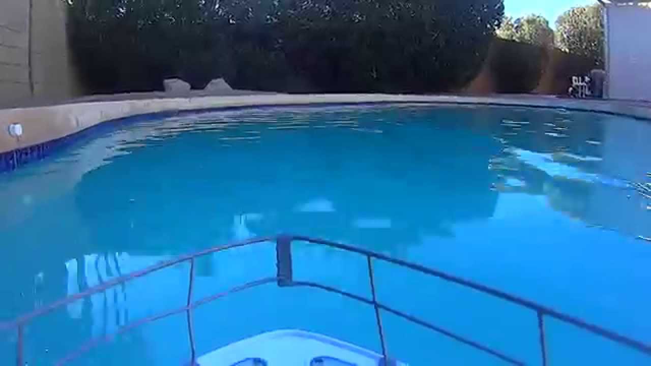 RC Boat in the Swimming Pool - YouTube