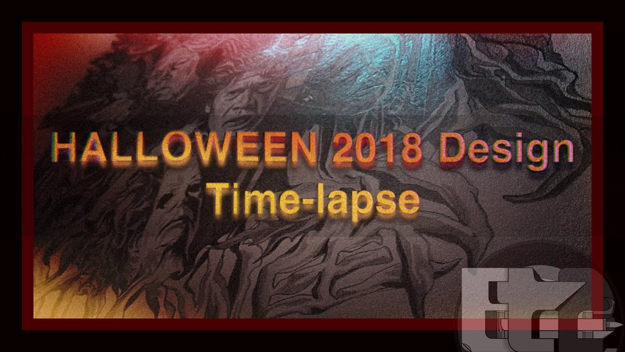 Halloween 2018 Sketch Design Time-lapse - YouTube