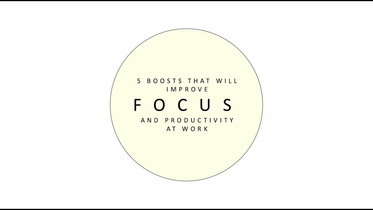 5 Boosts that Will Improve Focus and Productivity at Work - YouTube