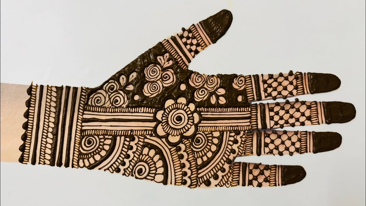 Very easy beautiful trick mehndi design | Hathon ki mehandi | New ...