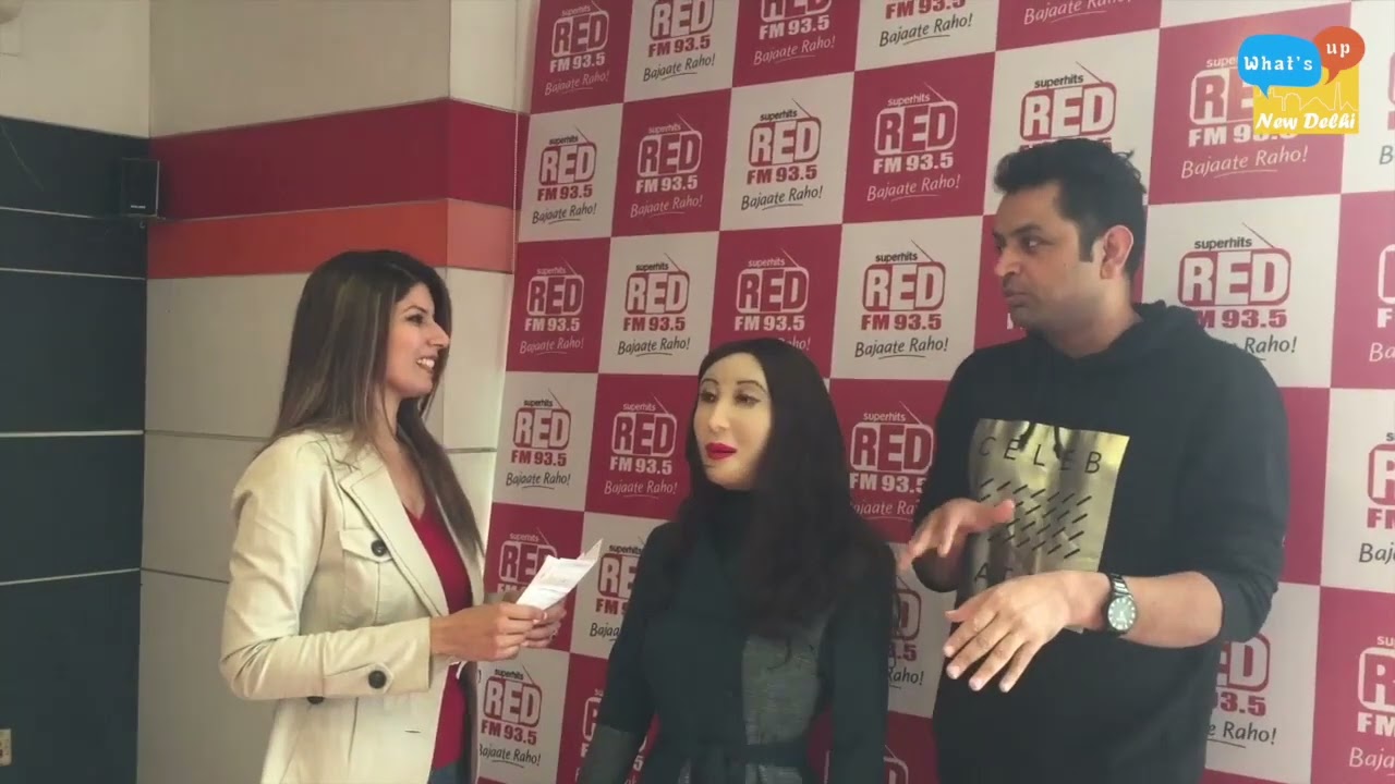 First Indian Robot Rashmi robot interaction at Delhi - YouTube