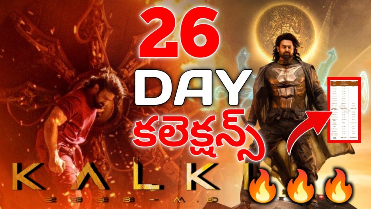 Prabhas Kalki 26th Day Collection | Kalki 2898 AD Box Office ...