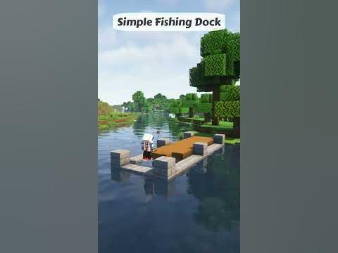 How to build a simple fishing dock in minecraft | #shorts #minecraft ...