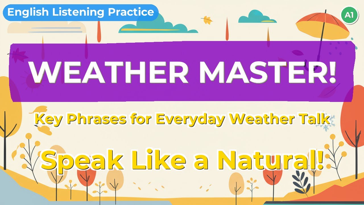 English Listening: Weather Phrases at A1 - Beginner Level - YouTube