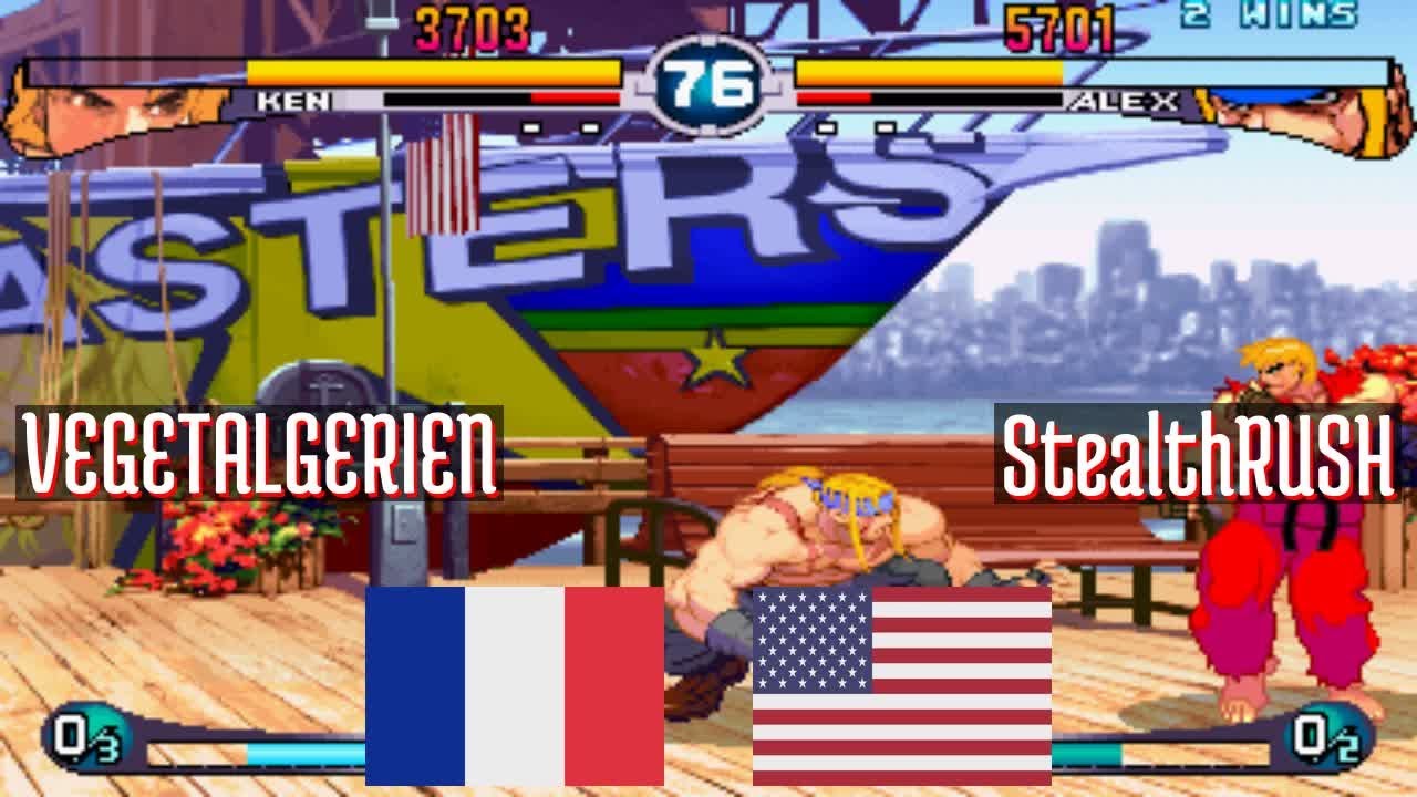 Street Fighter III 2nd Impact (FT5) - VEGETALGERIEN (FR) vs StealthRUSH ...