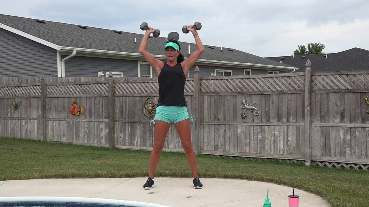 CARDIO, Shoulders, Triceps, Biceps, LEGS and CORE!!! - YouTube