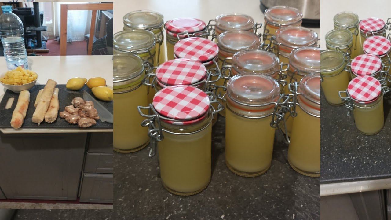 Sweet sugar cane pineapple 🍍 lemon 🍋 Ginger wonderful life drinks - YouTube