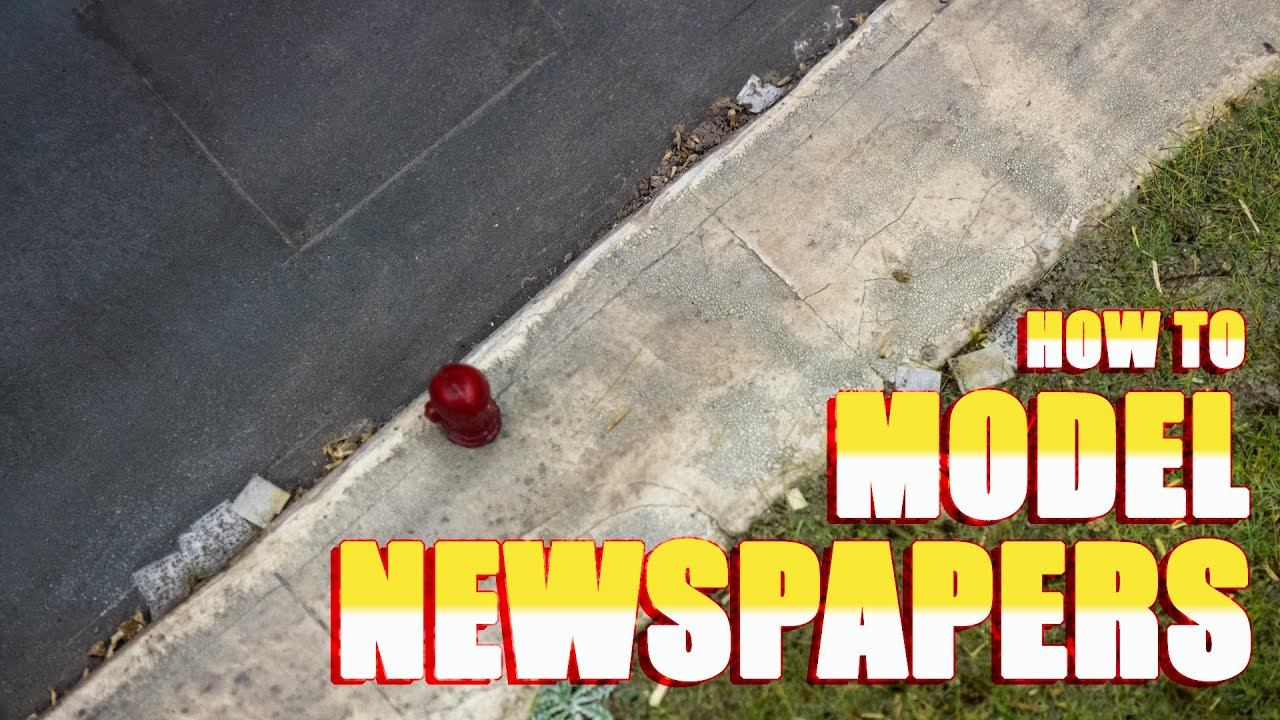 How to Model Newspapers for your Diorama or Layout - YouTube