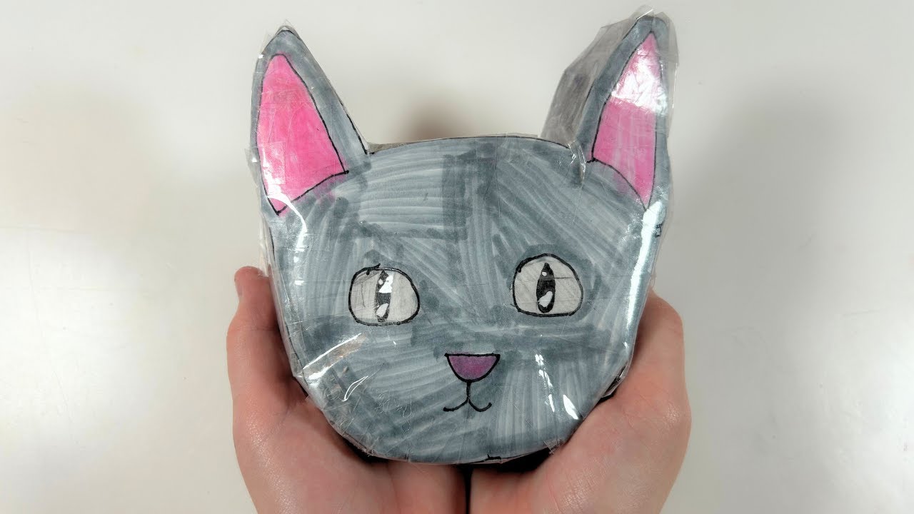 How To Make Paper Squishy Cat l Tutorial - YouTube
