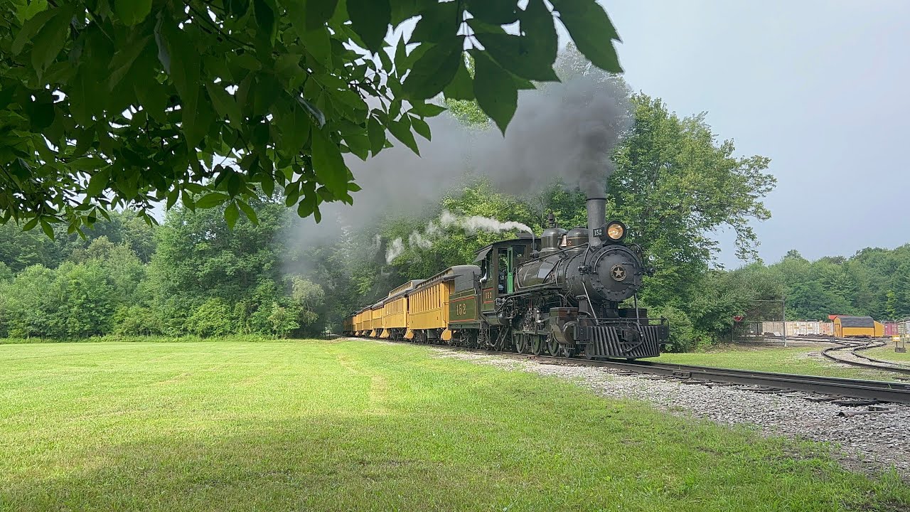 Huckleberry Railroad HR 152 leading the photo run train #1 - YouTube