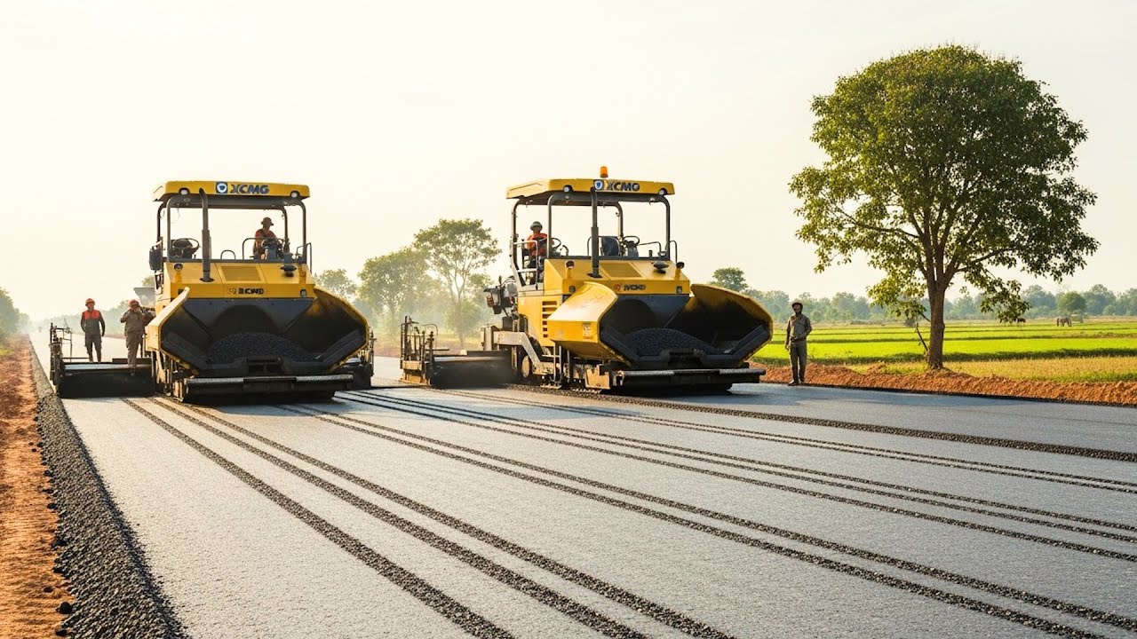 Great Job! Smart Paving Technology Operation for Modern Roads ...