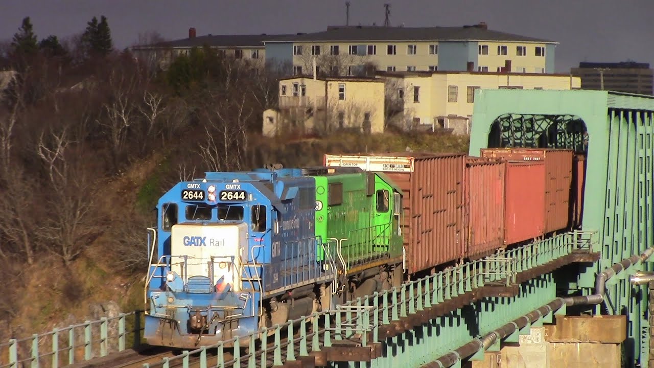 NB Southern Transfer Train crossing Reversing Falls Bridge - Saint John ...