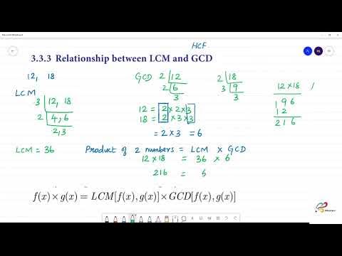 Class 10 Maths Relationship between LCM and GCD - YouTube