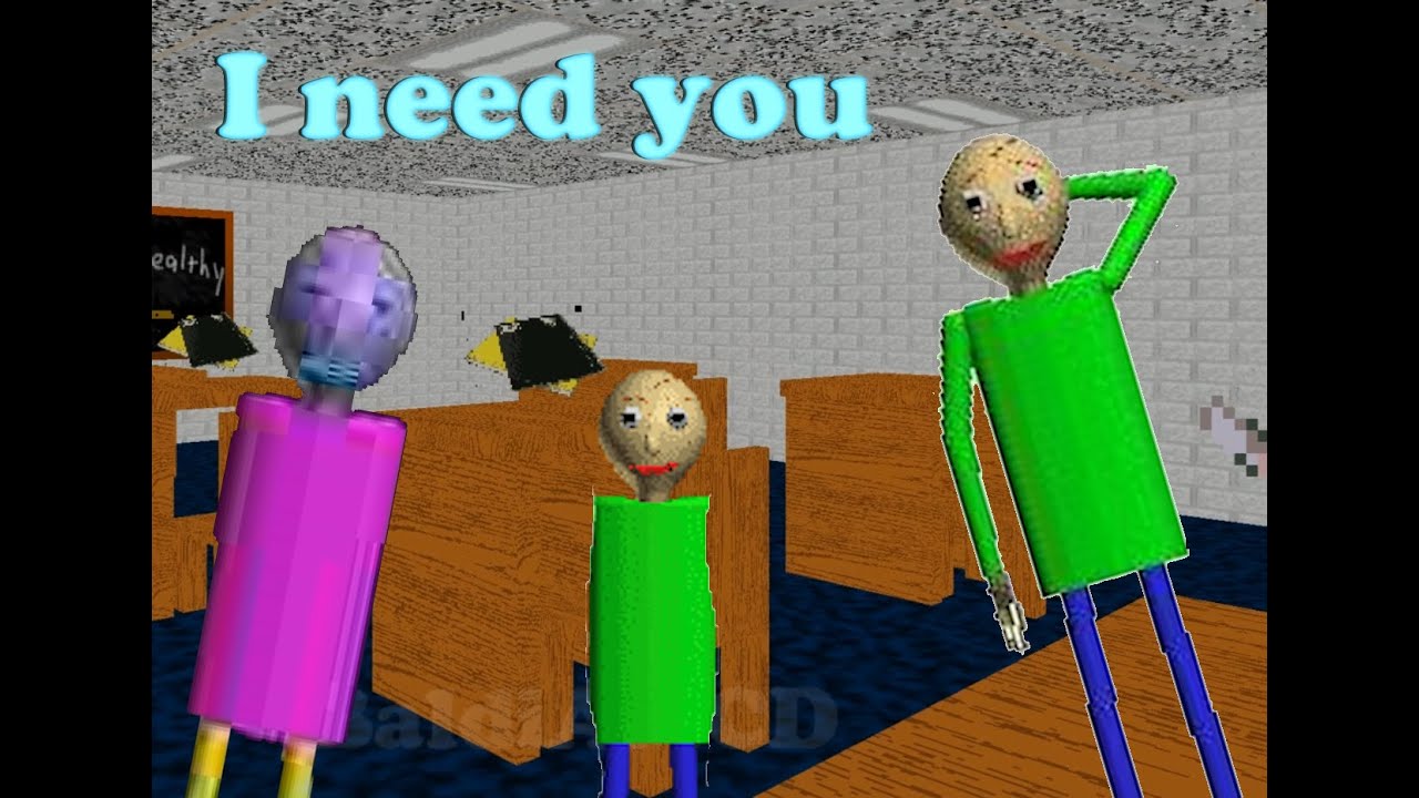 You need me - Baldi's basics horror 1.4.3 mod - YouTube