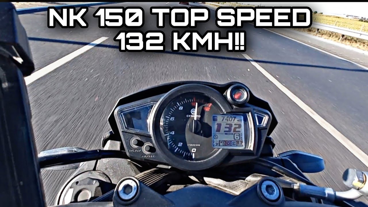 CF MOTO NK150 TOP SPEED!! 132 KMH!! Motovlog - YouTube
