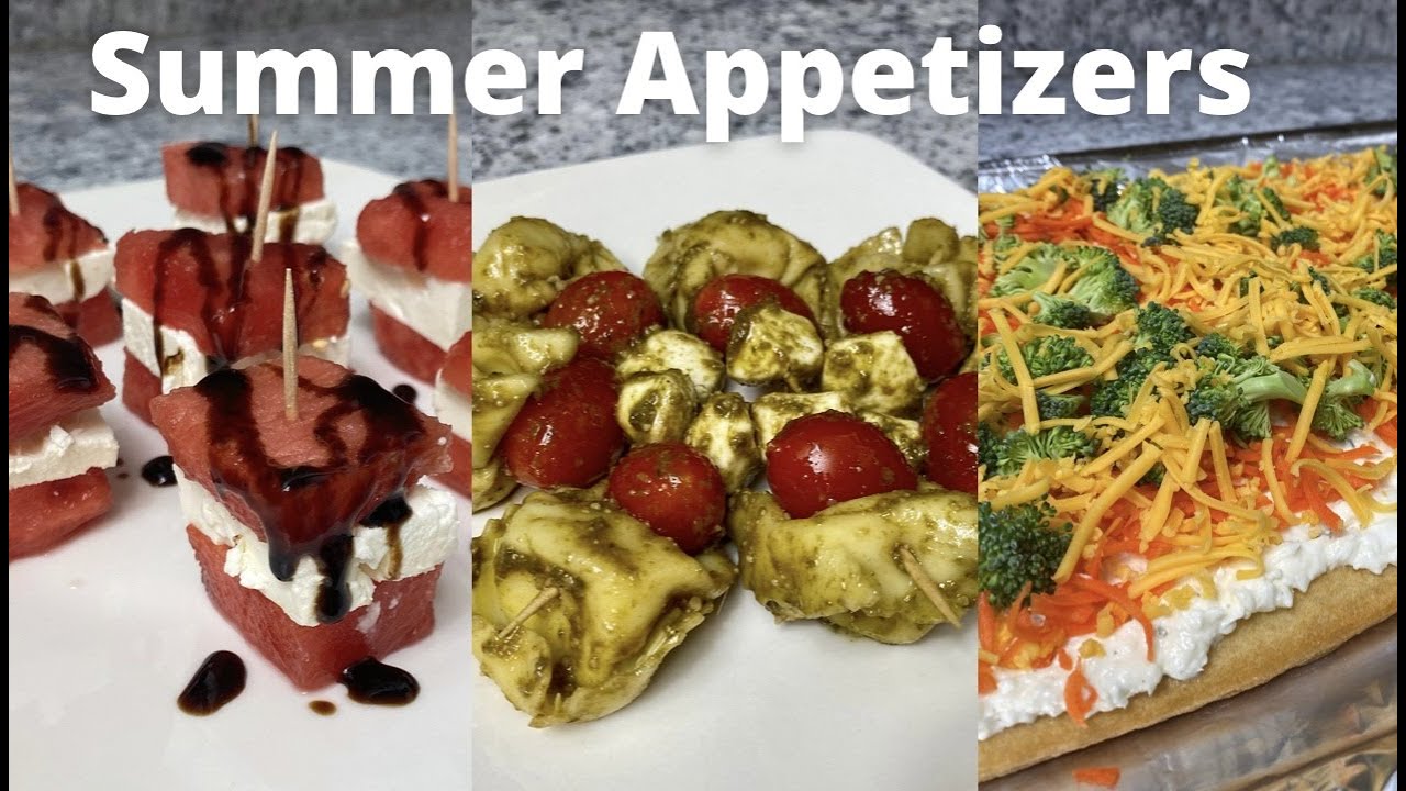 3 SUMMER APPETIZERS | COLD APPETIZERS | ASHLEYLAURENPRICE - YouTube