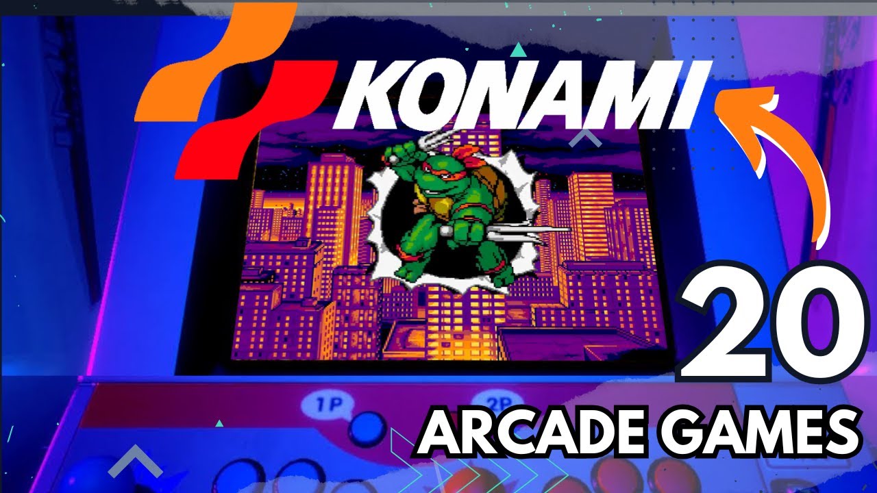 20 ARCADE games by 🟠🔴 KONAMI | 🍕 Did they more than COWABUNGA - YouTube