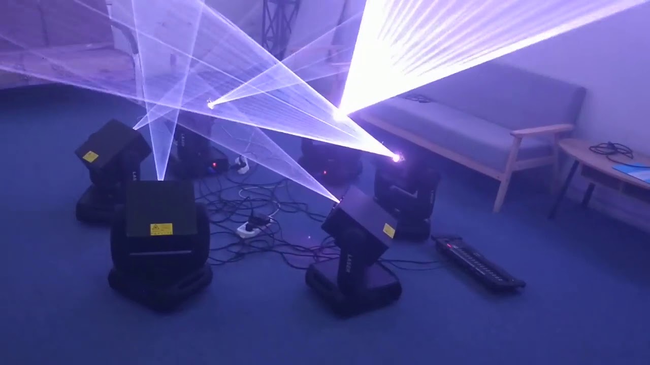moving head laser effect - YouTube