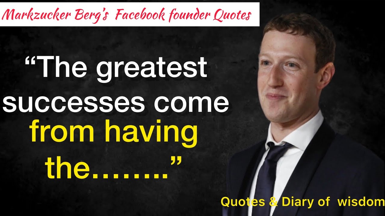 CEO Face Book,Markzukerberg Quotes on business. #quotes#markzukerberg# ...