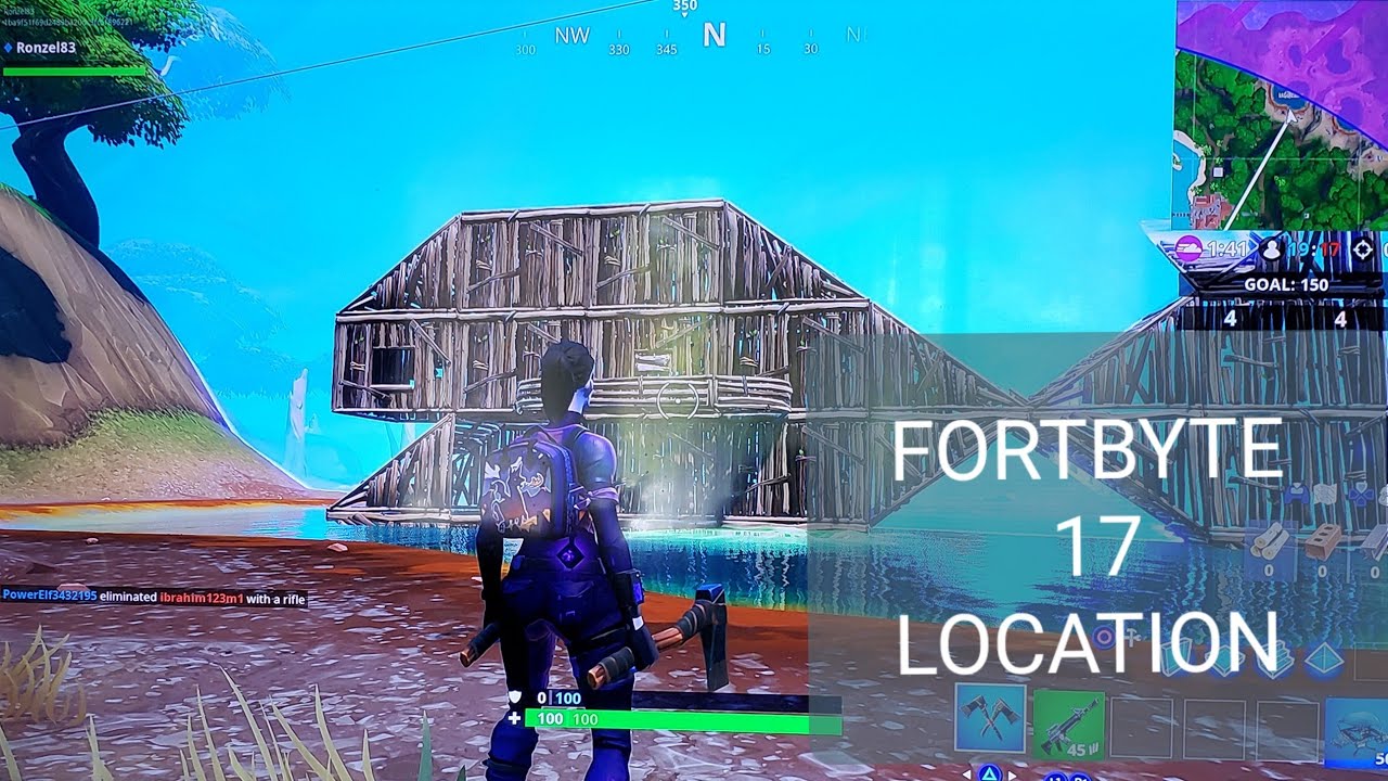 Fortnite Season 9 Unlock Fortbyte 17 Location Wooden Fish Building ...