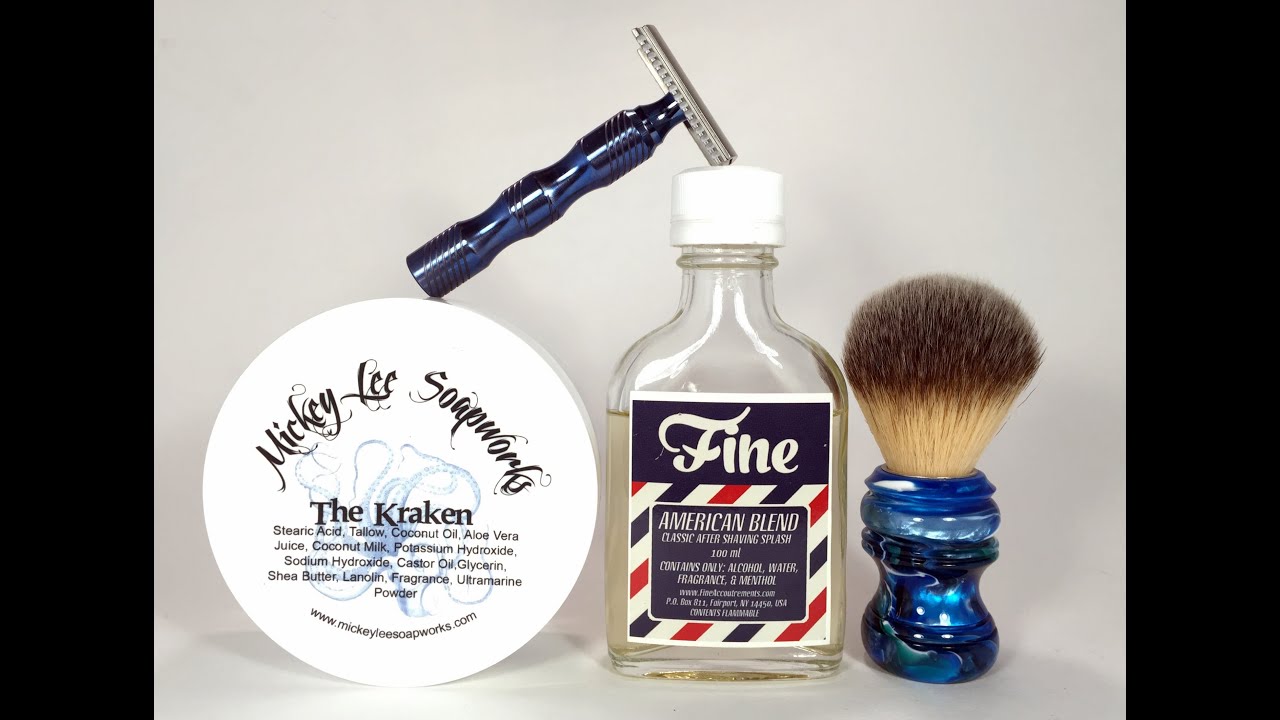 Shaving Soap Review: Mickey Lee SoapWorks The Kraken - YouTube