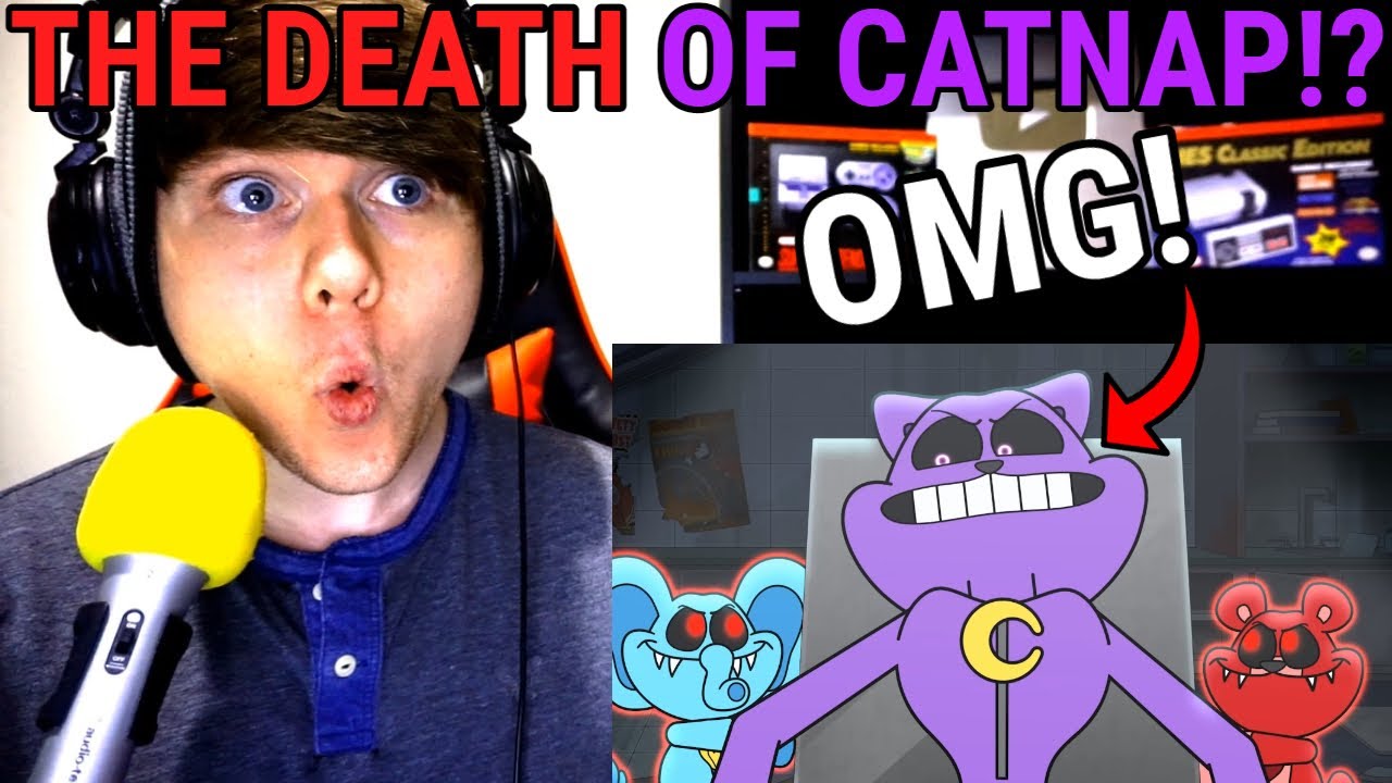 The DEATH of CATNAP!? (Cartoon Animation) @GameToonsPlus REACTION ...