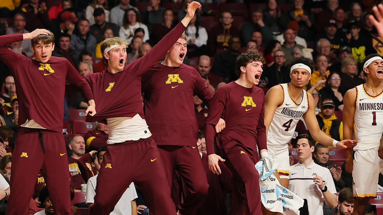 Highlights: Minnesota Basketball Knocks Off #20 Michigan in OT - YouTube