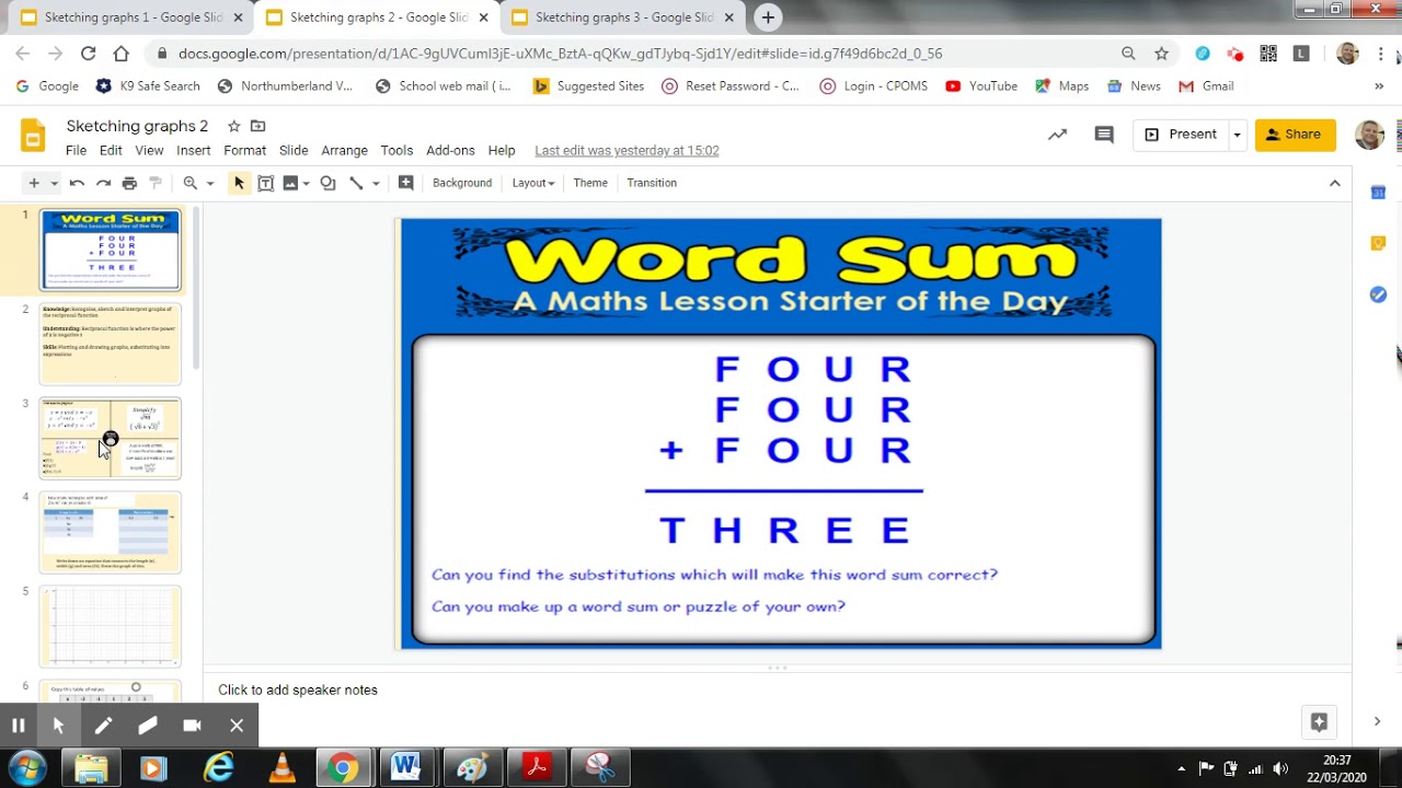 Video to Explain tasks and give hints Yr 10 22 03 2020 - YouTube