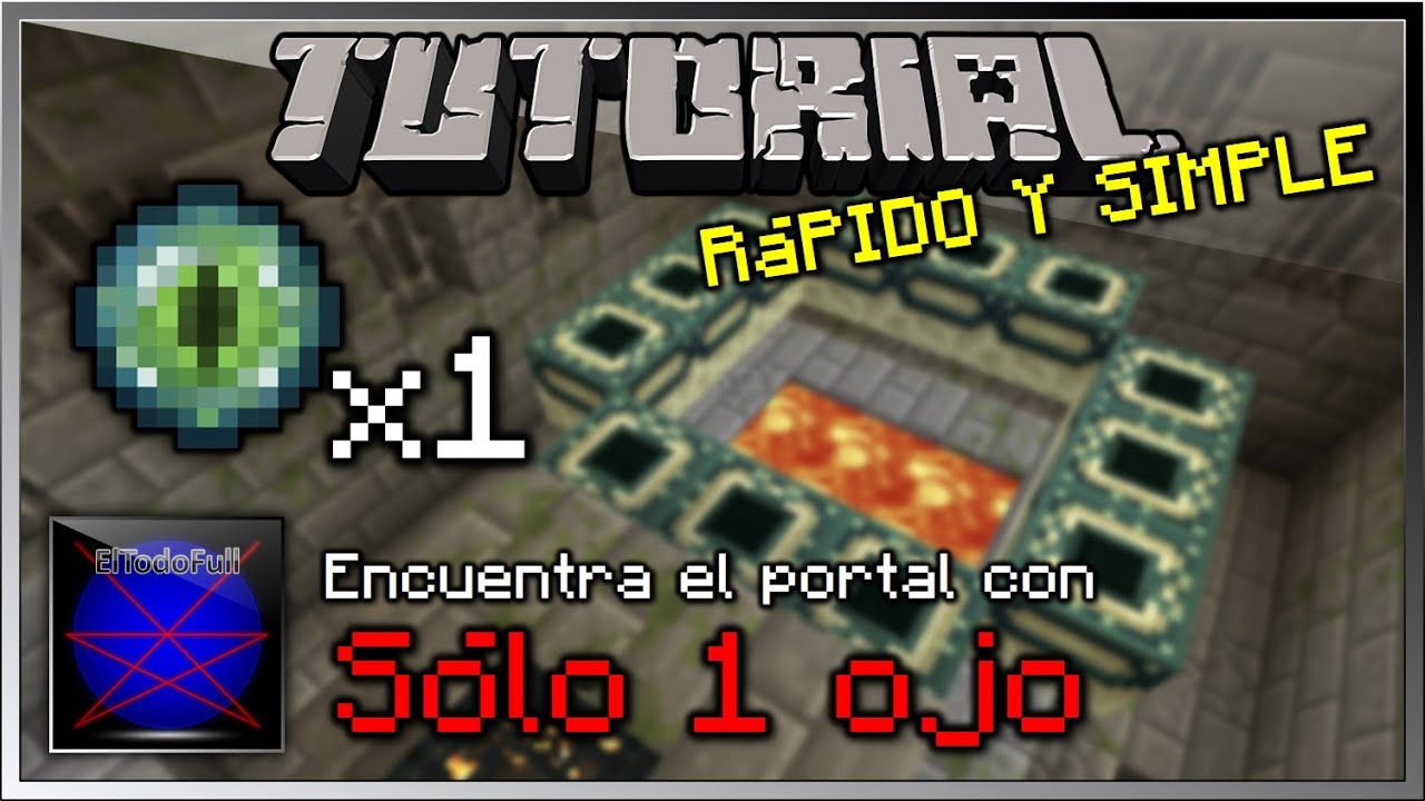 Encontrar End Portal con solo un ojo de ender - Tutorial Minecraft ...