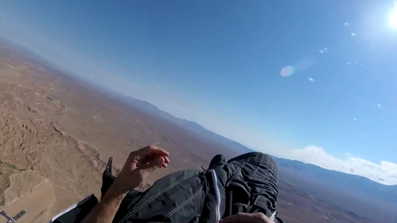 Parachute Malfunction : Spinning Line Twists in Wingsuit - YouTube