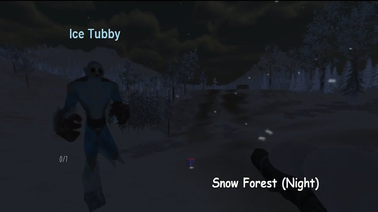 Slendytubbies: A New Story - Collect Mode (Demo) | Snow Forest (Night ...