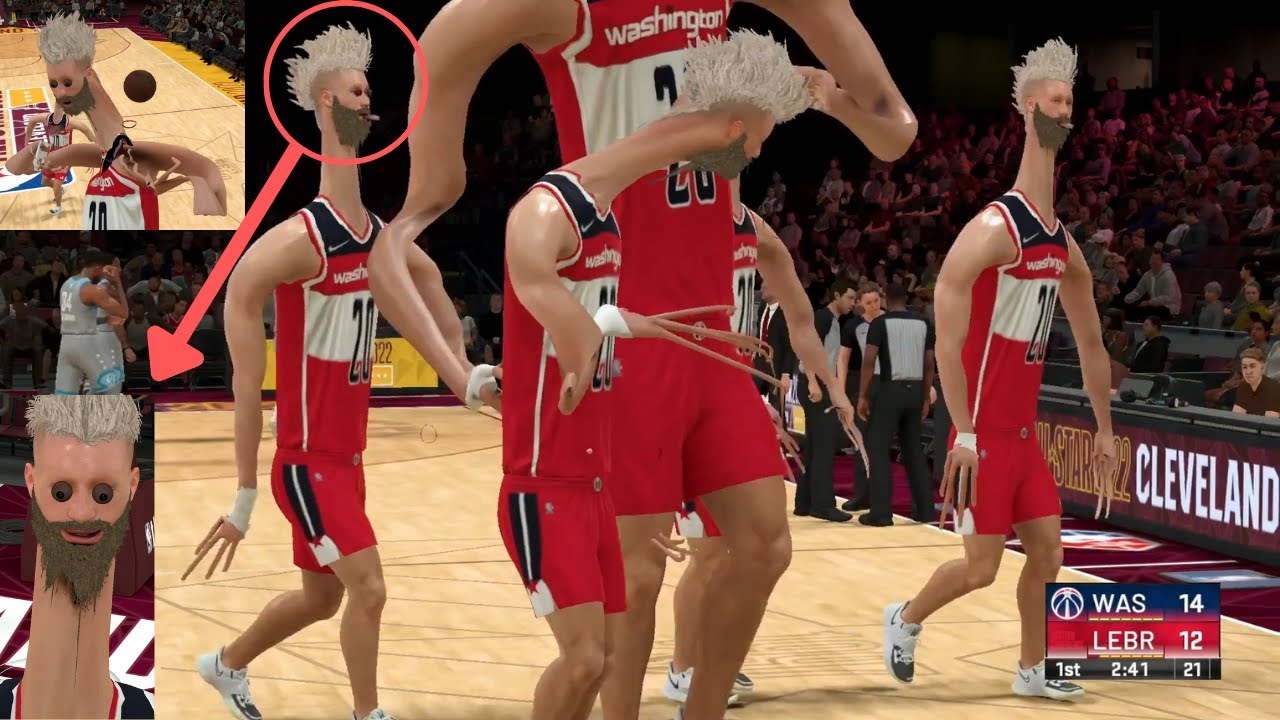 Whole Team of Mutated Giraffes vs Team Lebron - NBA2K22 - YouTube