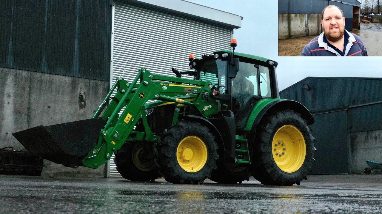 DEMO ARRIVES......A NEW JOHN DEERE 6110M SERIES - YouTube