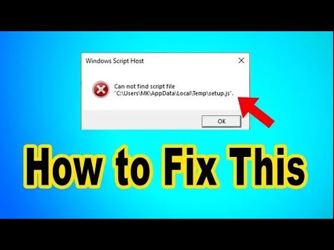 Windows Script Host Error The System Cannot Find The File Specified - YouTube
