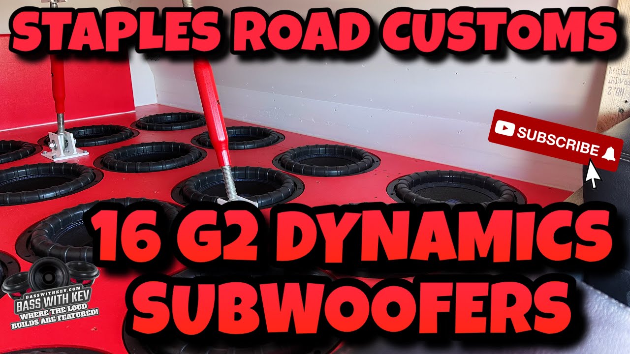 STAPLES ROAD CUSTOMS 16 G2 DYNAMICS SUBWOOFER BUILD ON DC AUDIO ...