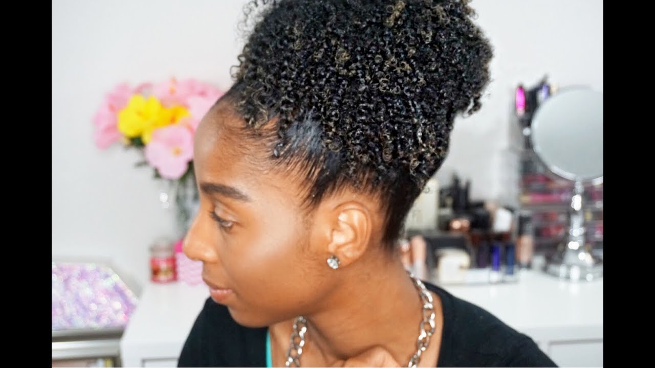 How To:Sleek High Puff in 2 minutes!! - YouTube