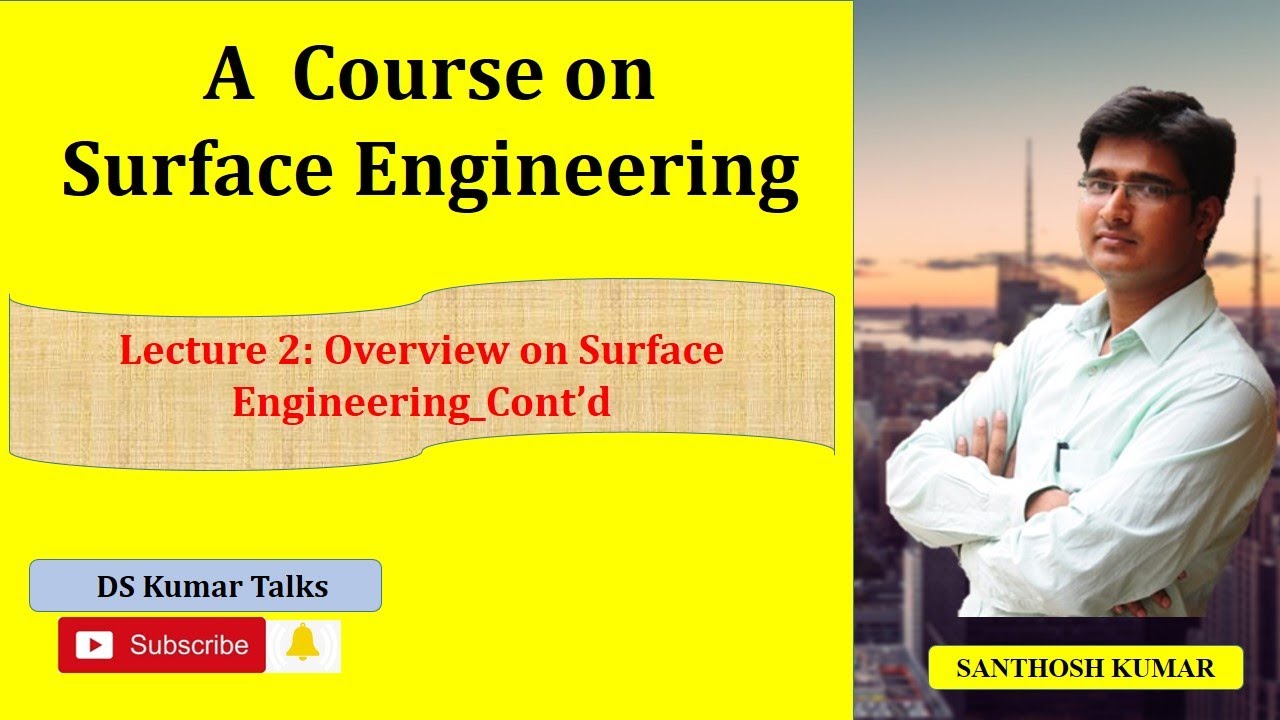 Lecture 2 Overview on surface Engineering Cont'd I A Course on Surface ...