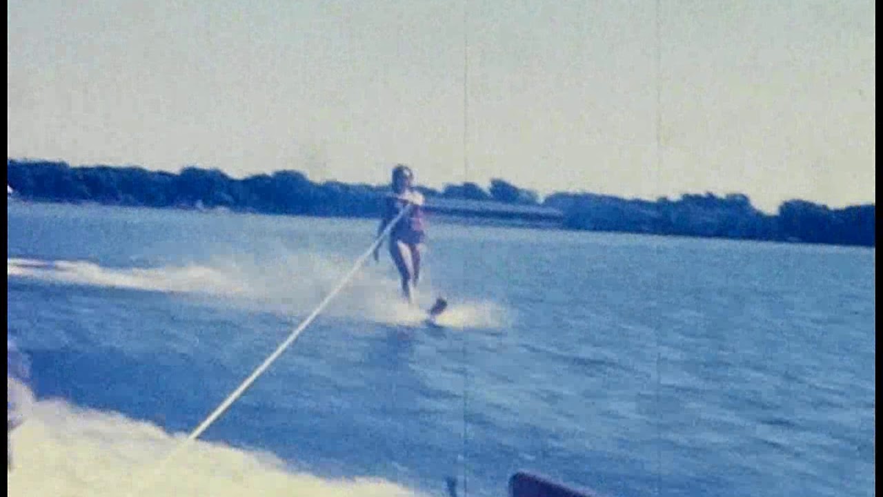 Lake Riley Chanhassen Minnesota c.1970 Pat waterskiing 8mm home movie ...