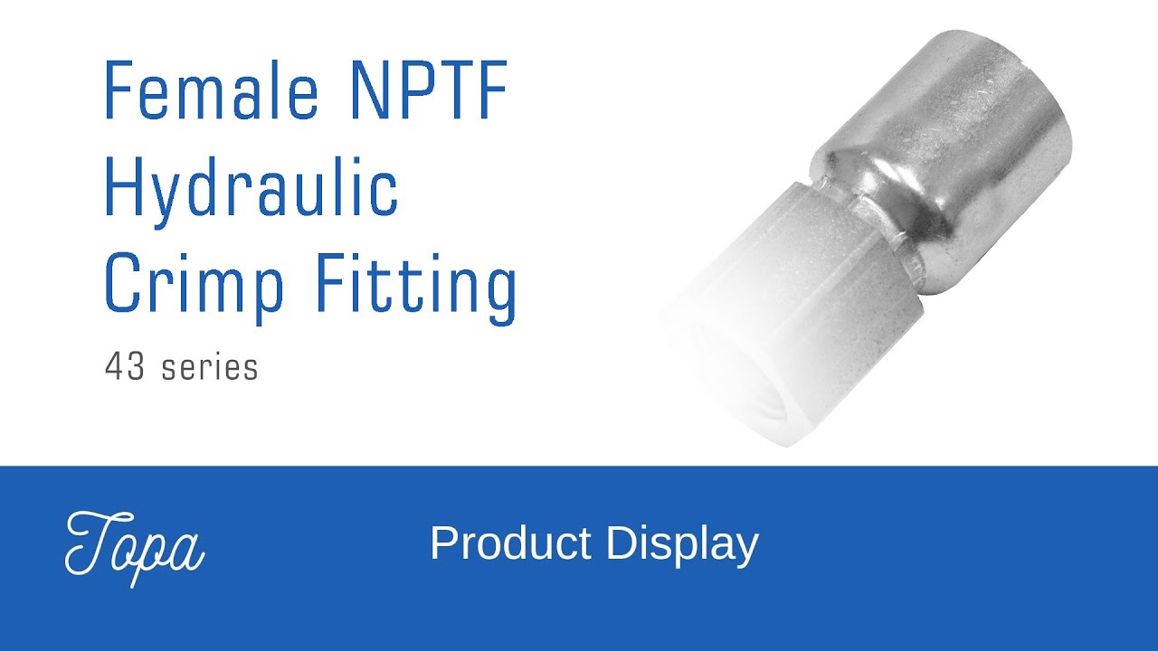 Hydraulic Crimp Fitting 10243 NPTF | Leak-Free Hose Connection - YouTube
