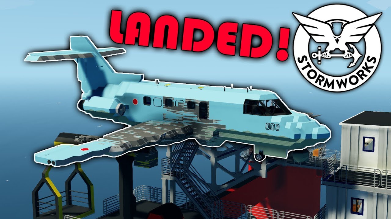 Crash Landing On An Oil Rig! - Stormworks Gameplay - YouTube