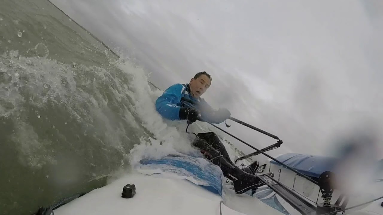 High speed dinghy sailing in an RS Aero - YouTube