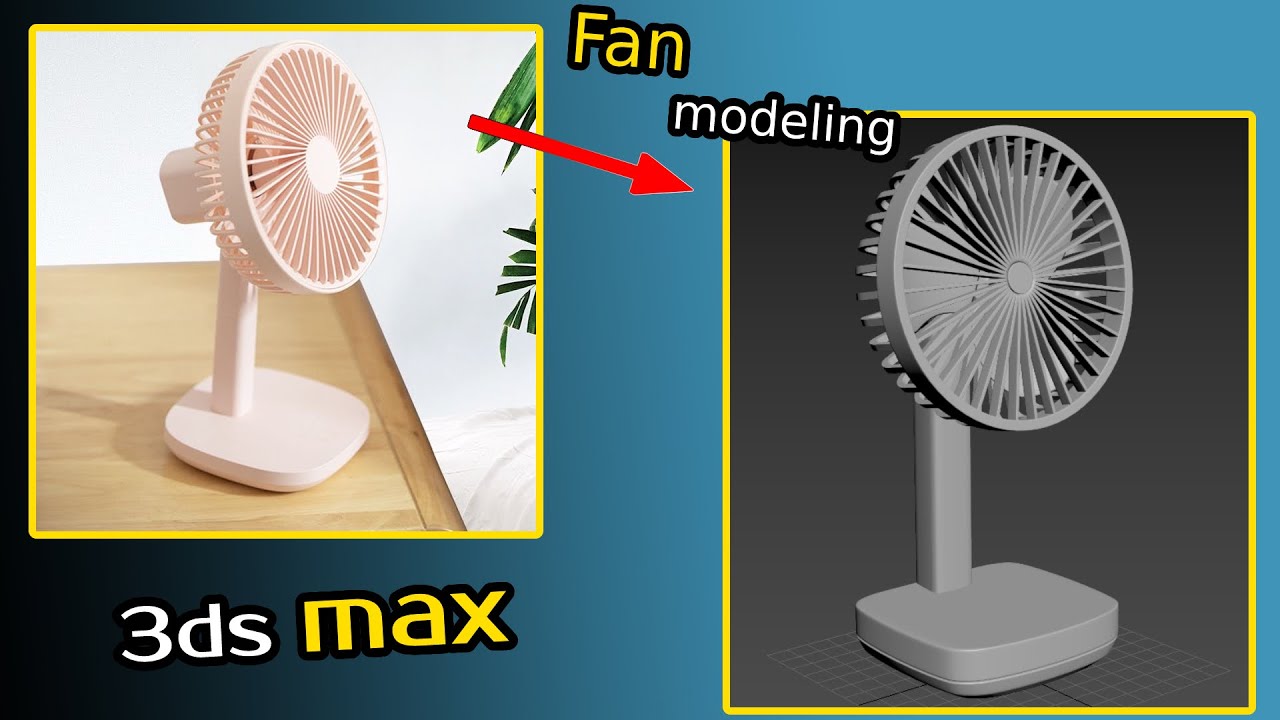 fan modeling in 3dsmax - YouTube