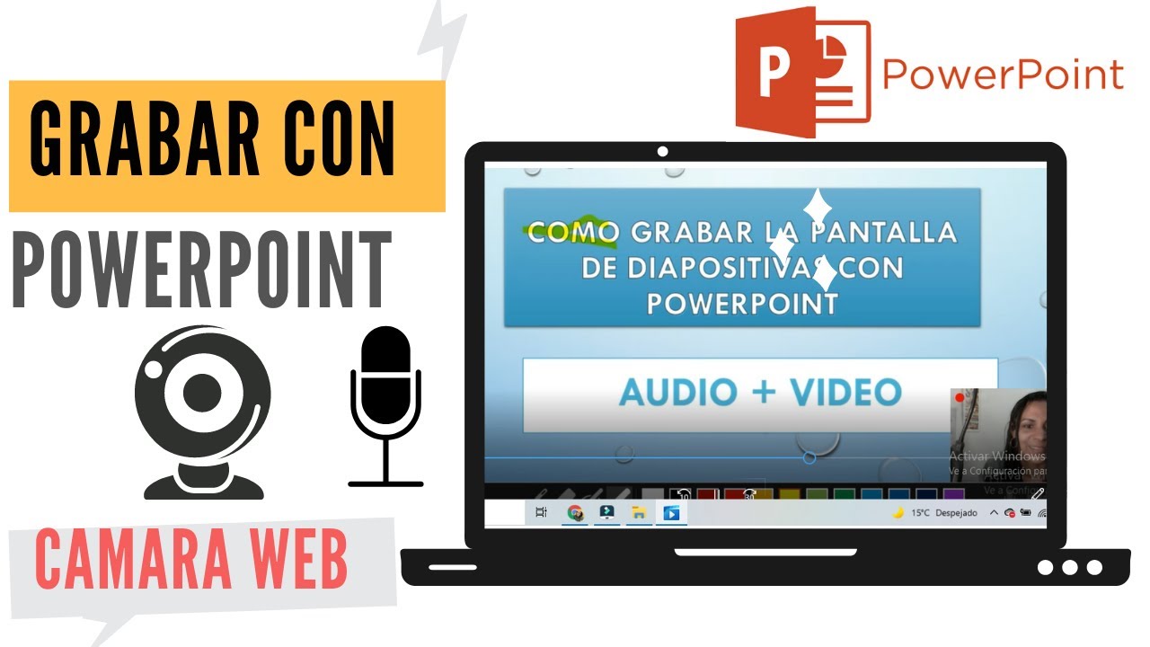 🔴Cómo GRABAR VIDEO desde POWERPOINT con cámara web. WEBCAM - YouTube