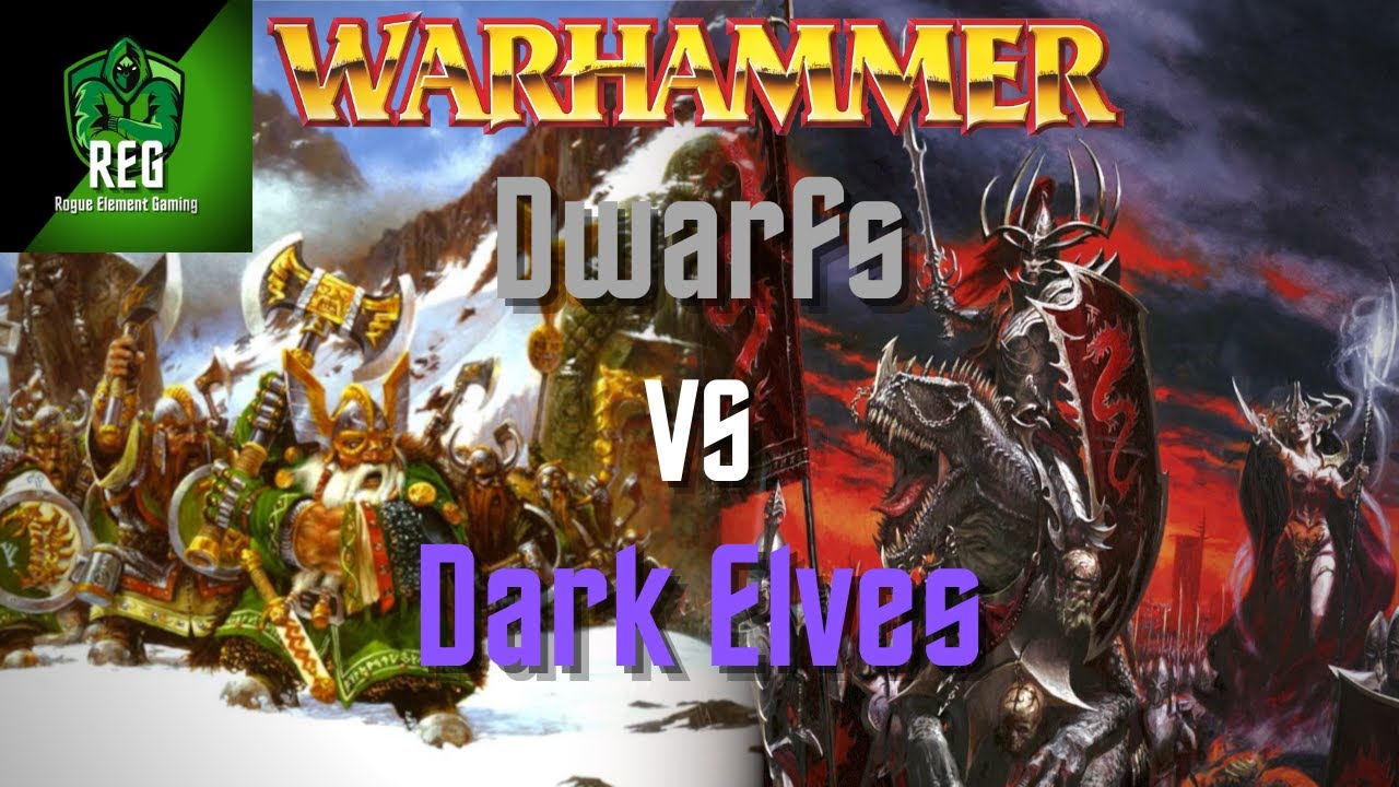 Warhammer Fantasy 6th Edition Battle Report | Dwarfs vs Dark Elves ...