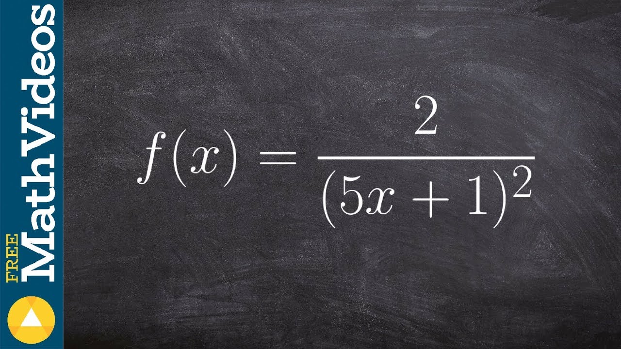 Applying The Chain Rule Using Negative Exponents To Take The Derivative YouTube applying-the-chain-rule-using-negative-exponents-to-take-the-derivative-youtube