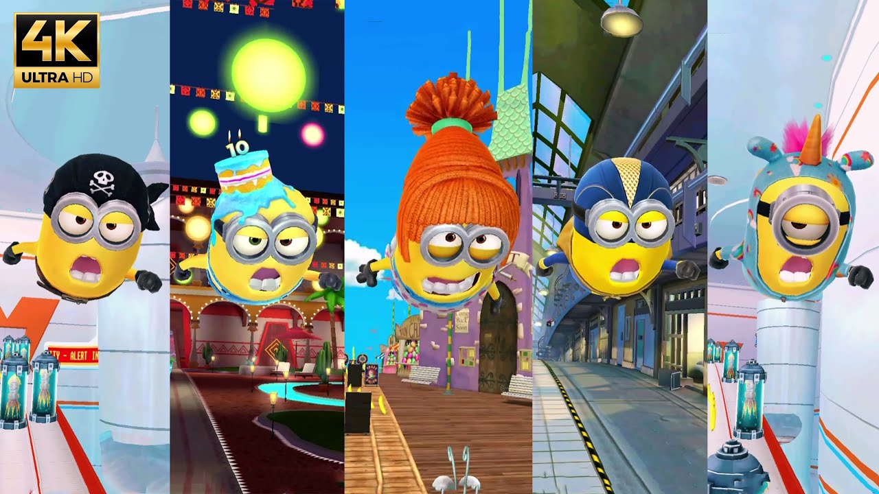 Minion Rush Race- Lucy Vs Sweet Bob Vs Superhero Vs Pirate Vs ...