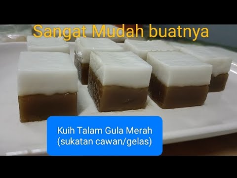 Kuih Talam Gula Merah || Resepi Mudah dan senang dibuat - YouTube